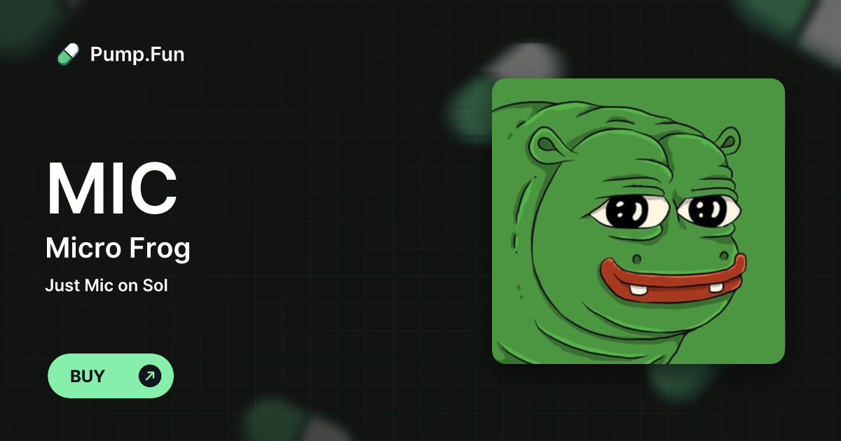 Micro Frog (MIC) - Pump