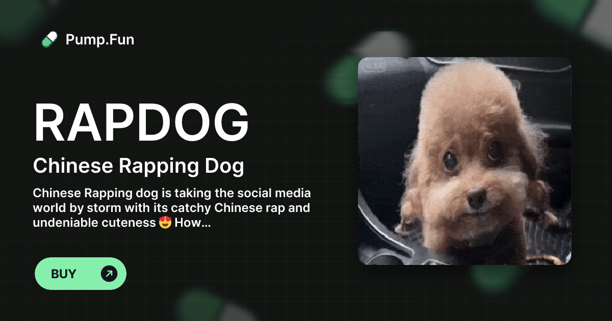 Chinese Rapping Dog (RAPDOG) - Pump