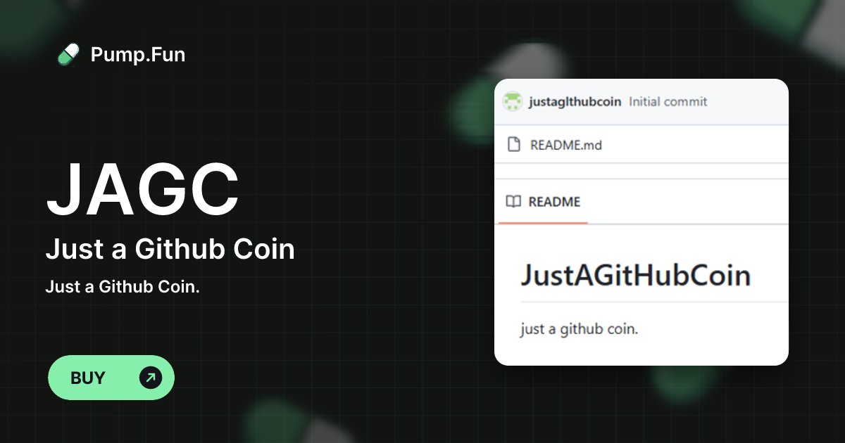 Just a Github Coin (JAGC) - Pump