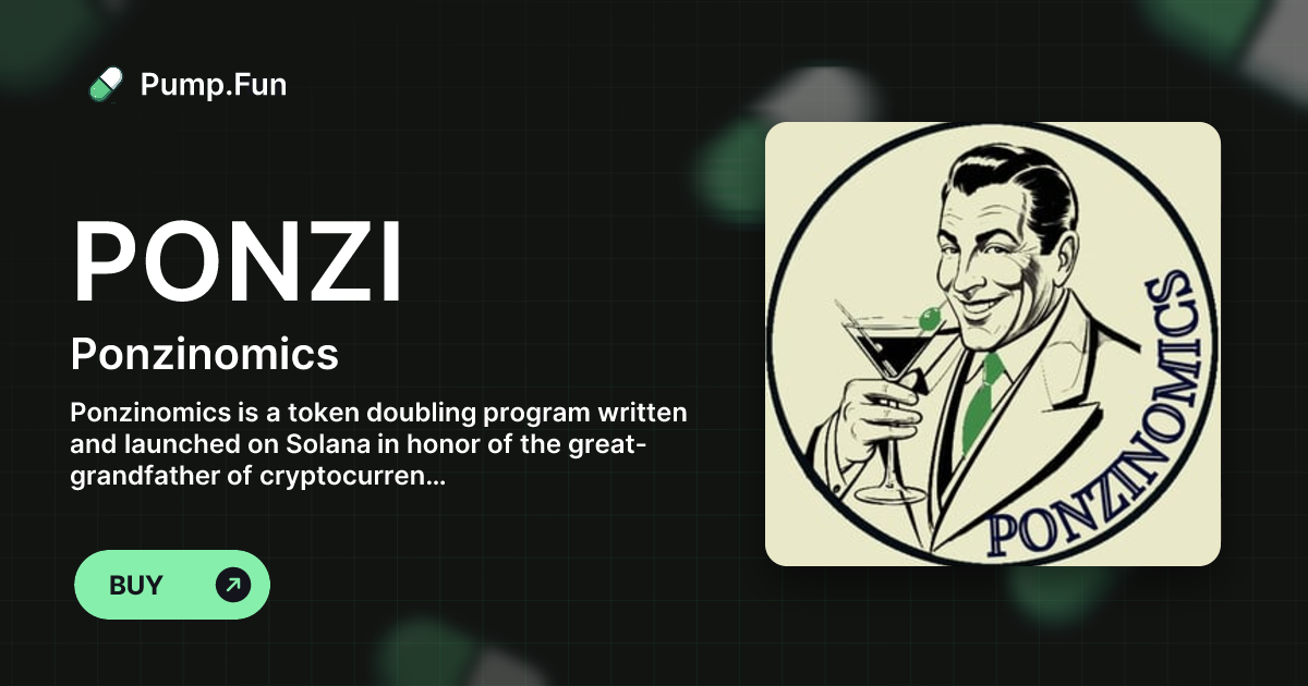 Ponzinomics (PONZI) - Pump