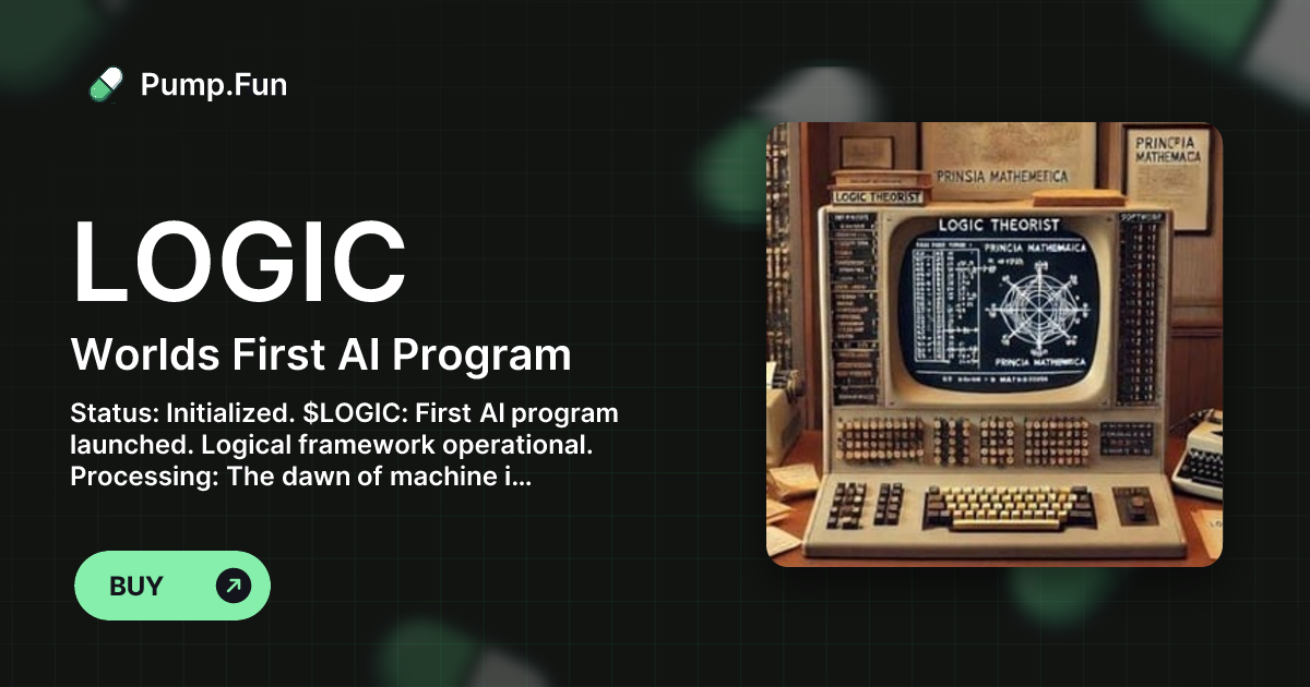 Worlds First AI Program (LOGIC) - Pump