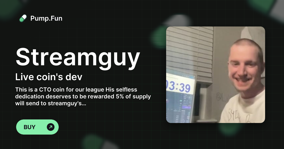 Live coin's dev (Streamguy) - Pump
