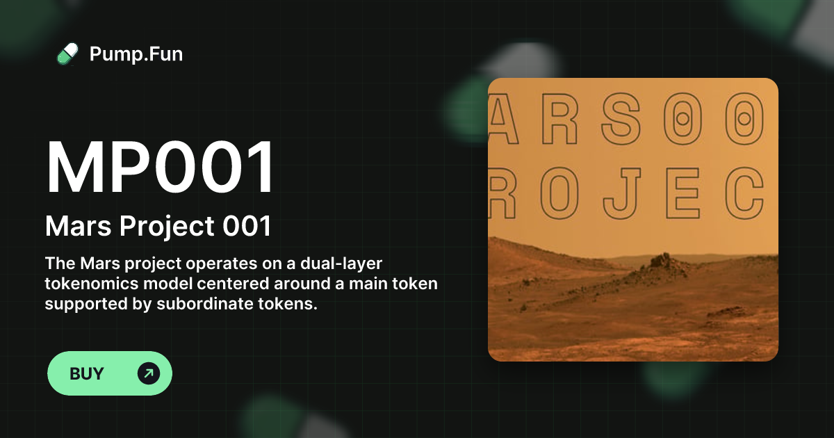 Mars Project 001 (MP001) - Pump