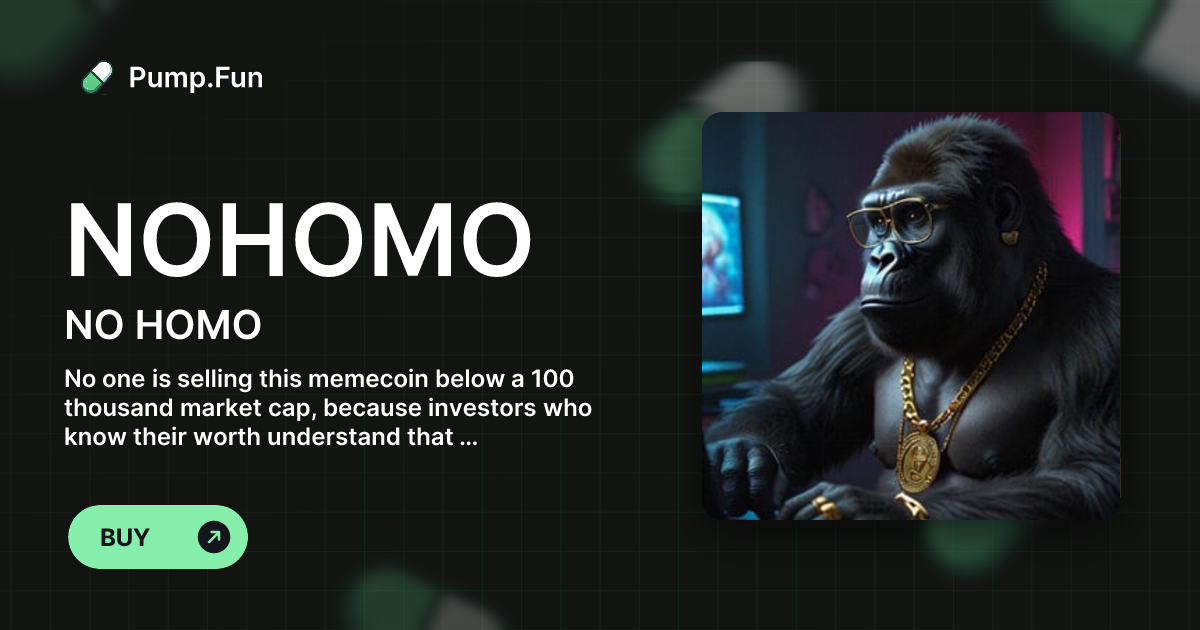 NO HOMO (NOHOMO) - Pump