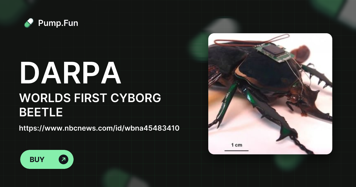 WORLDS FIRST CYBORG BEETLE (DARPA) - Pump