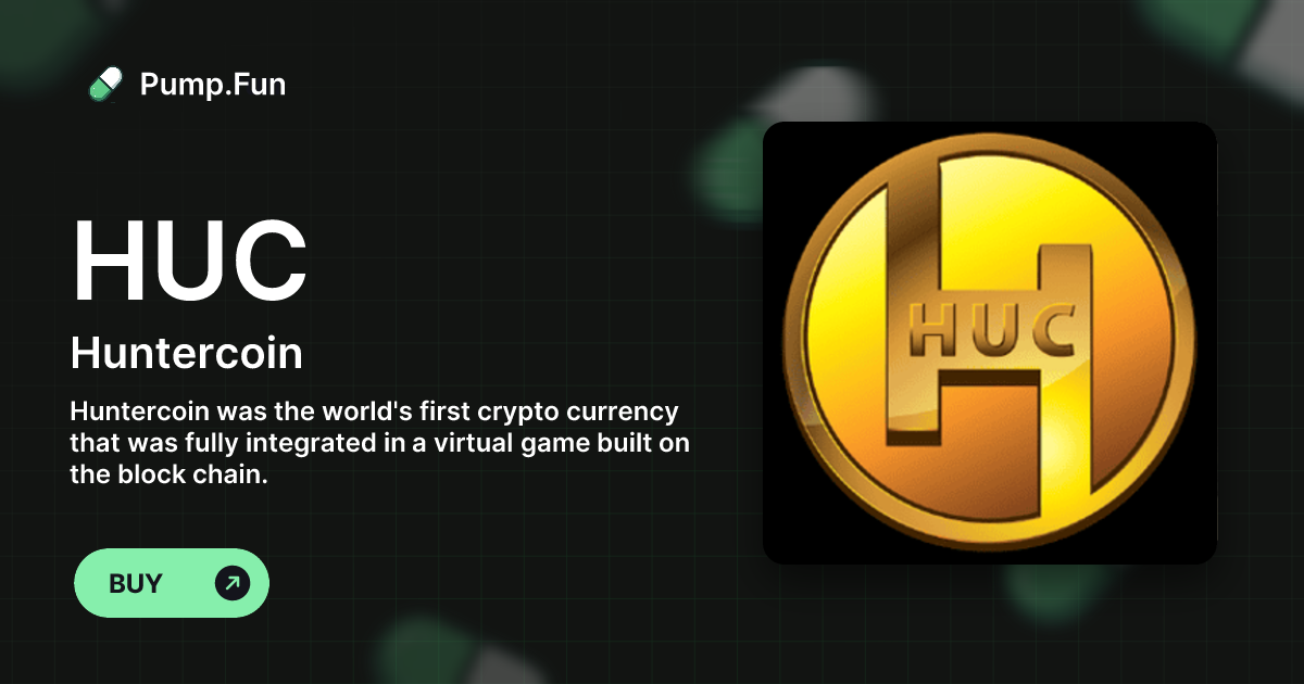 Huntercoin (HUC) - Pump