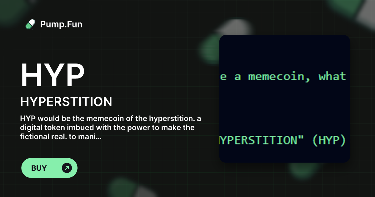 HYPERSTITION (HYP) - Pump