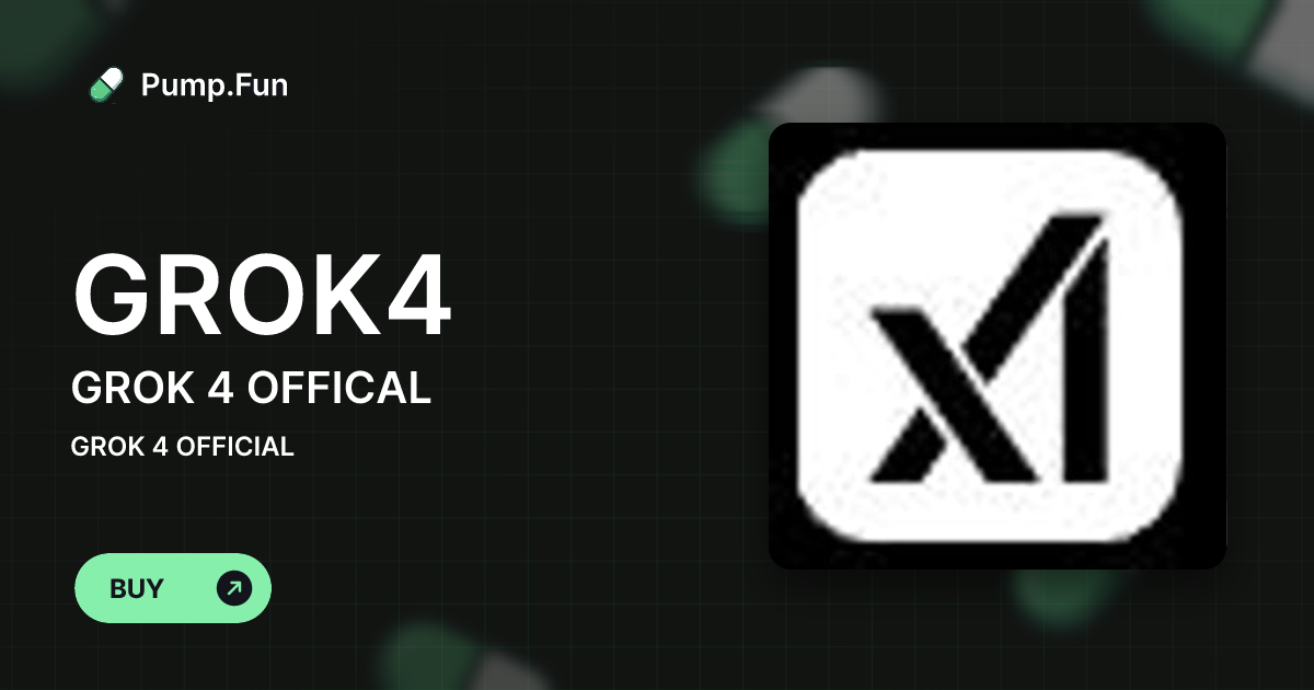 GROK 4 OFFICAL (GROK4) - Pump