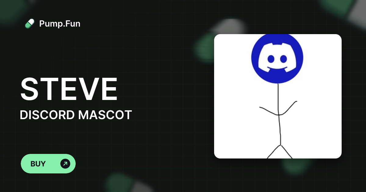 DISCORD MASCOT (STEVE) - Pump
