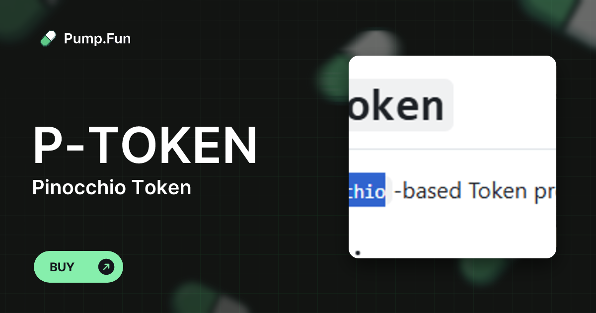 Pinocchio Token (P-TOKEN) - Pump