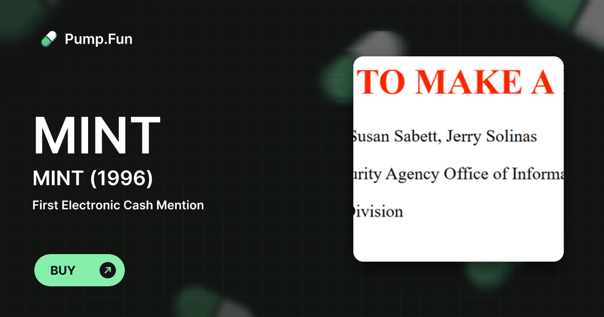 MINT (1996) (MINT) - Pump