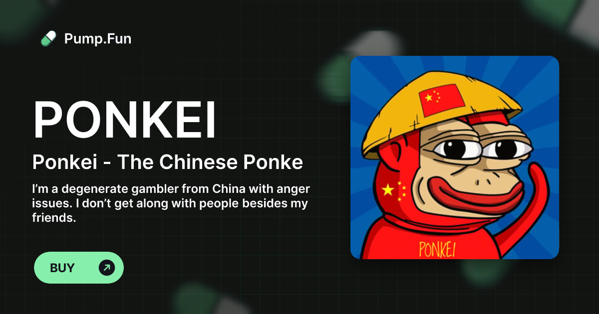 Ponkei - The Chinese Ponke (PONKEI) - Pump