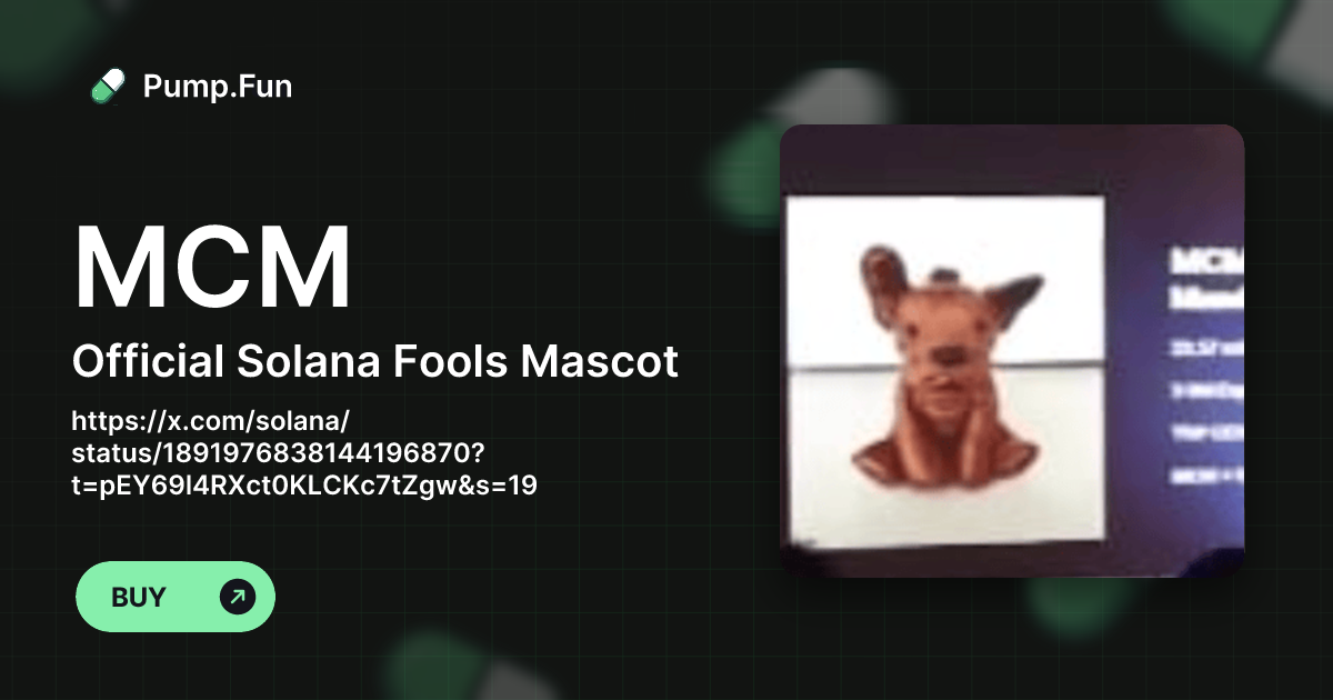 Official Solana Fools Mascot (MCM) - Pump