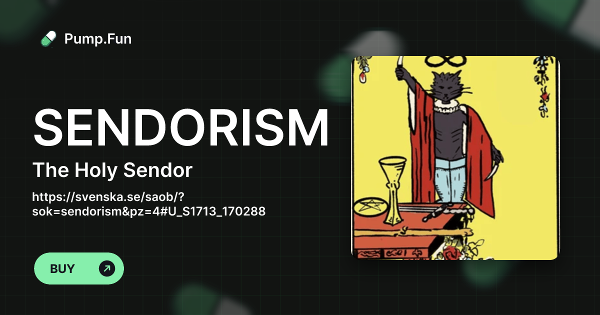 The Holy Sendor (SENDORISM) - Pump
