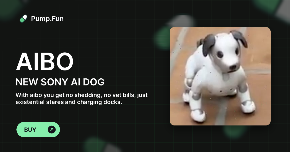 NEW SONY AI DOG (AIBO) - Pump