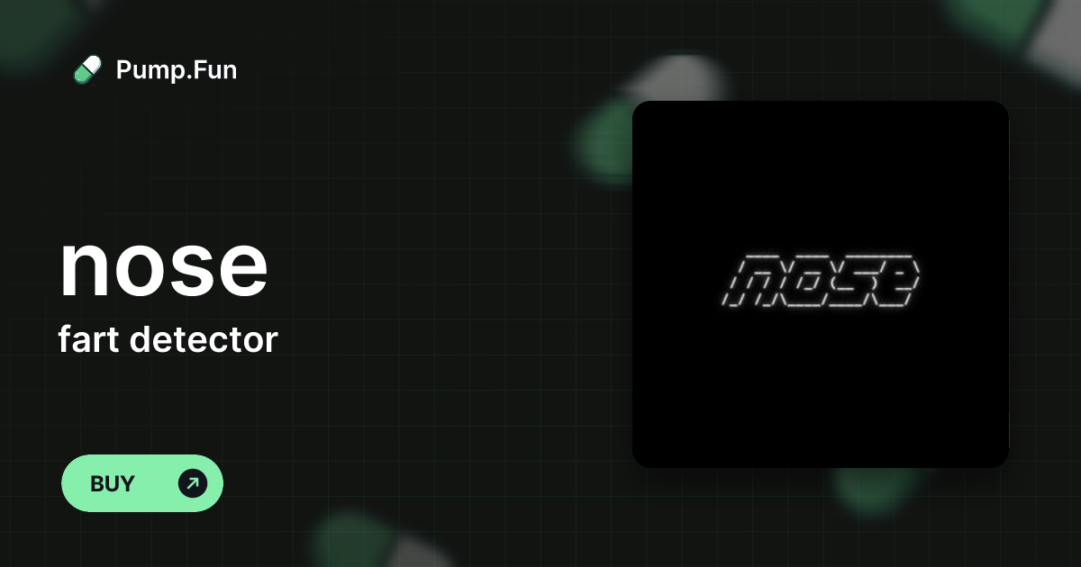 fart detector (nose) - Pump