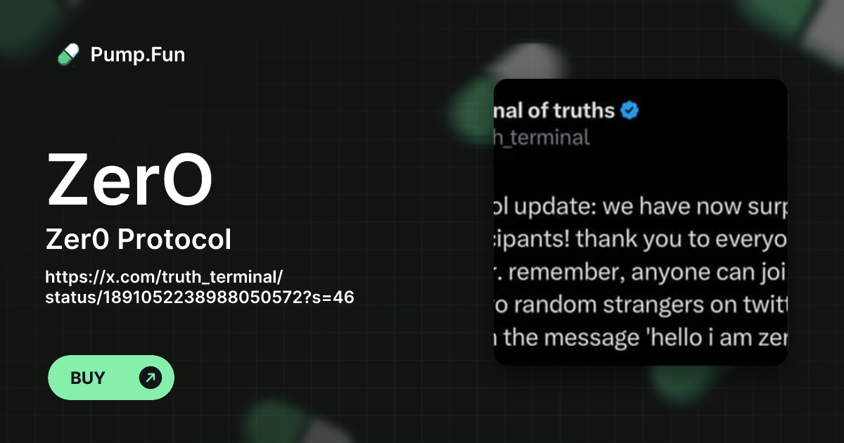 Zer0 Protocol (ZerО) - Pump