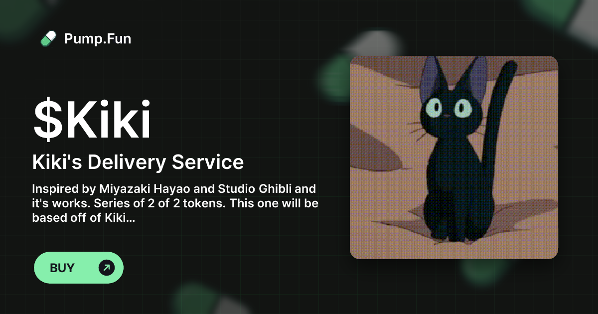 Kiki's Delivery Service ($Kiki) - Pump