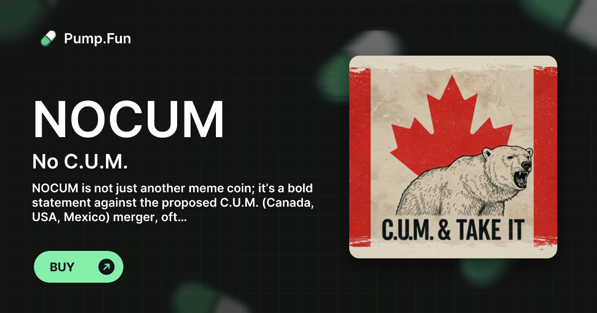 No C.U.M. (NOCUM) - Pump