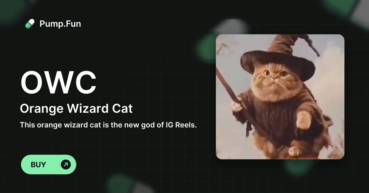 Orange Wizard Cat (OWC) - Pump