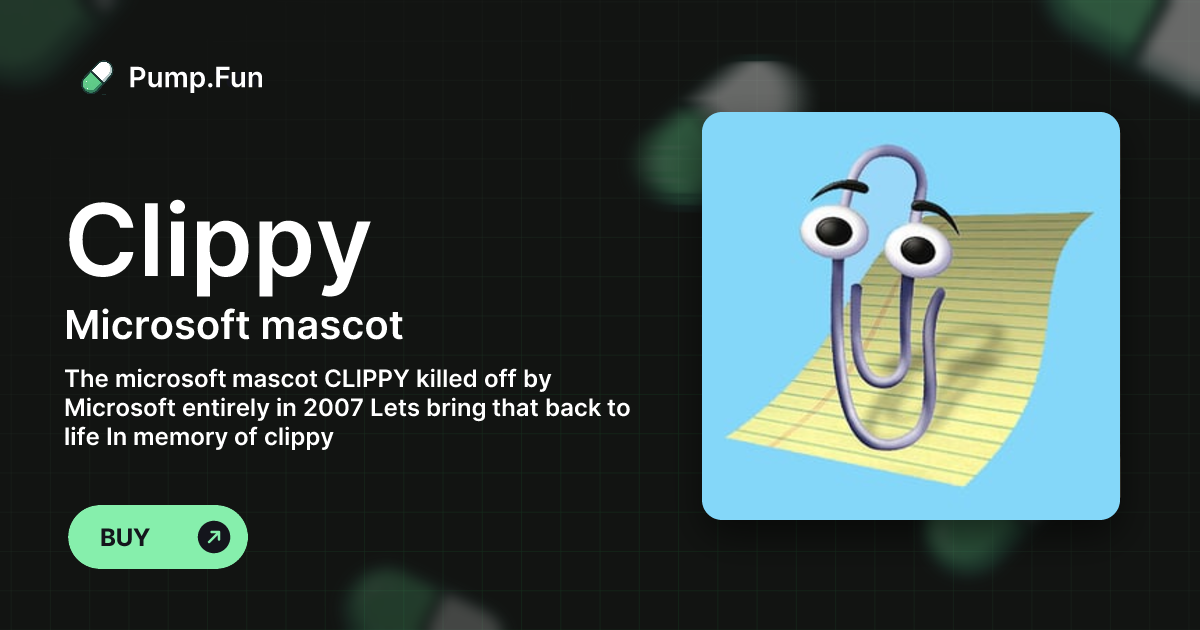 Microsoft mascot (Clippy) - Pump
