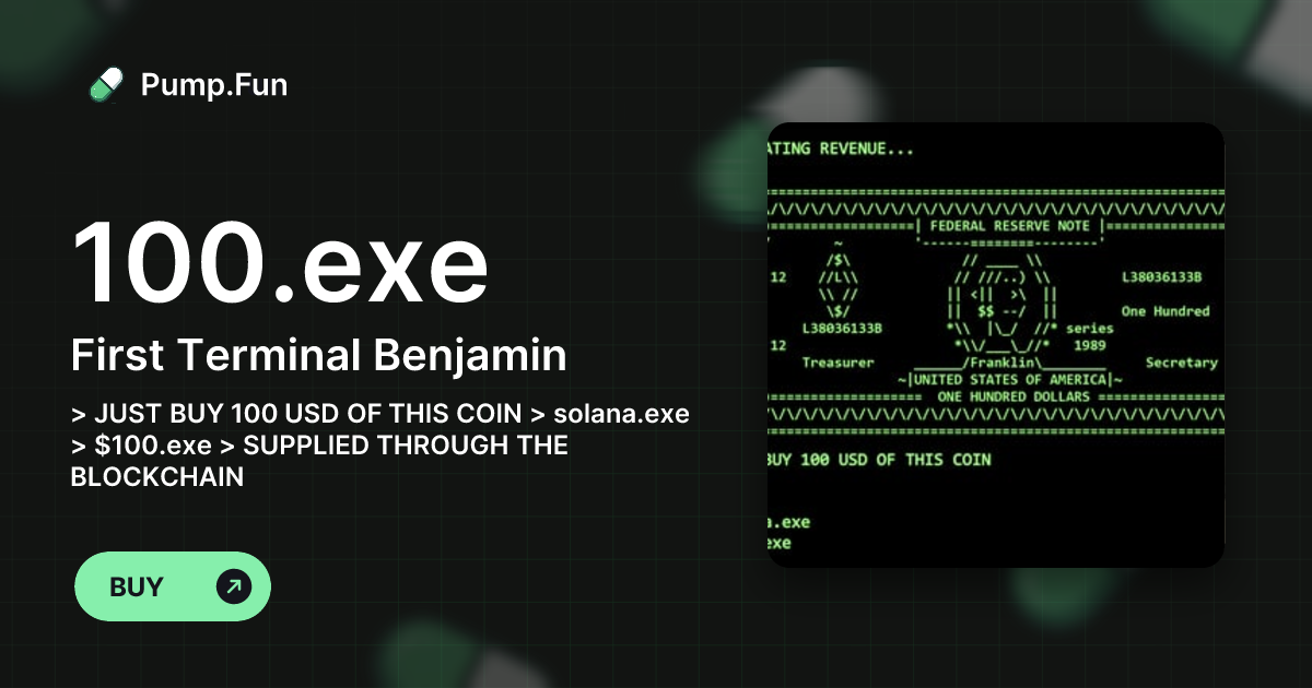 First Terminal Benjamin (100.exe) - Pump