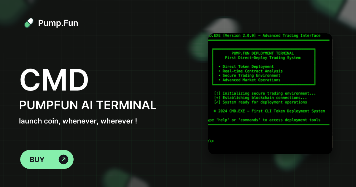 PUMPFUN AI TERMINAL (CMD) - Pump