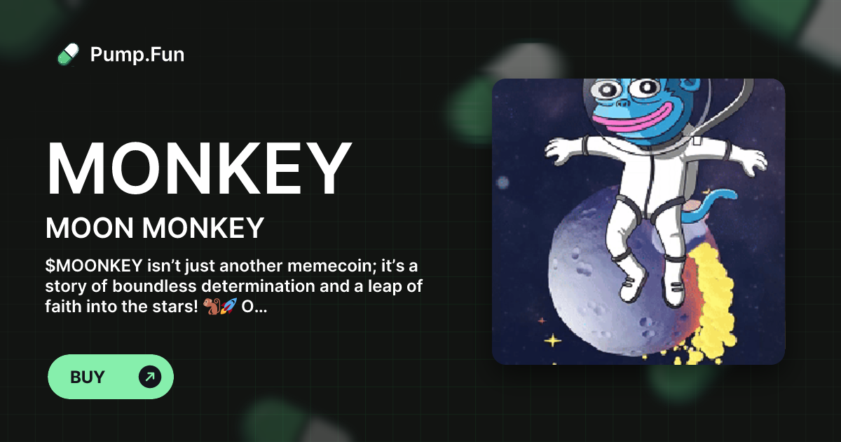 MOON MONKEY (MONKEY) - Pump