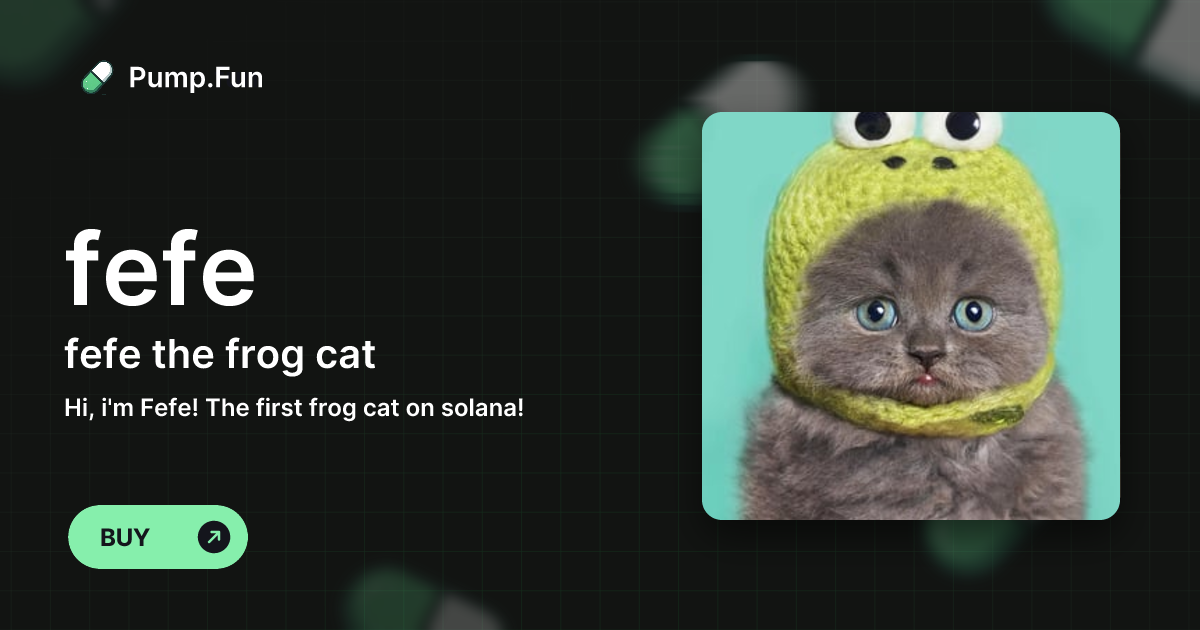 fefe the frog cat (fefe) - Pump