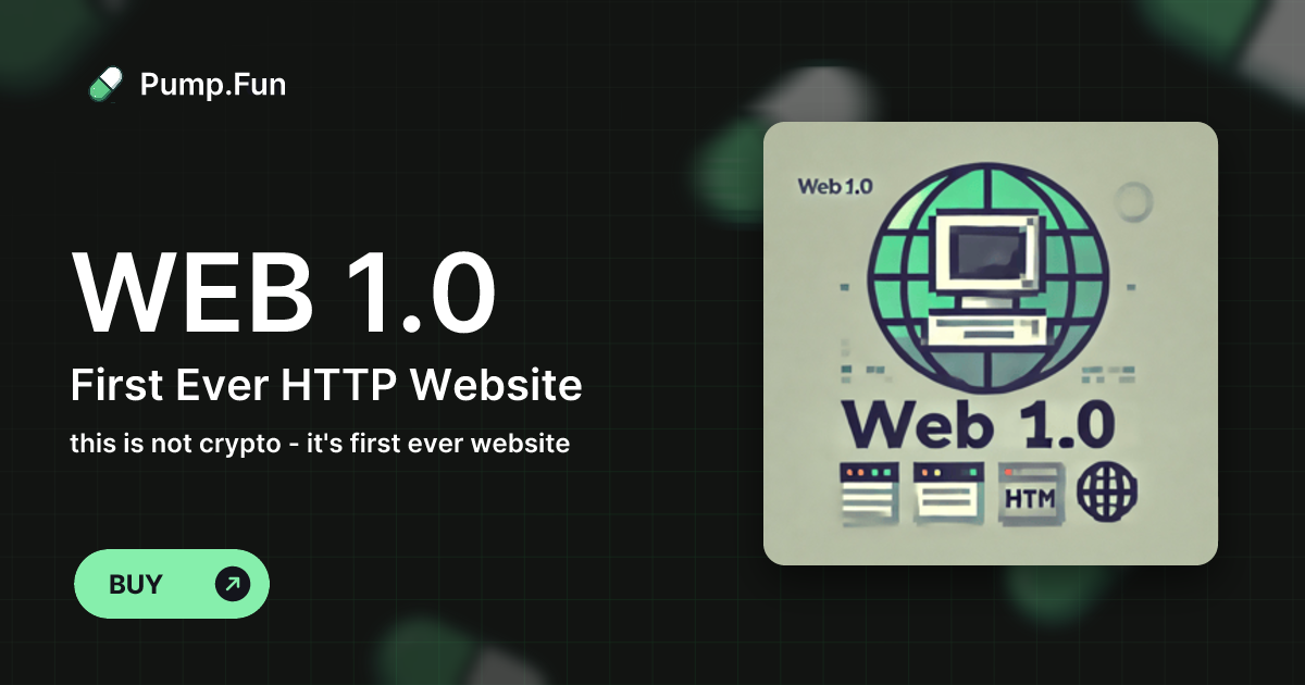 First Ever HTTP Website (WEB 1.0) - Pump