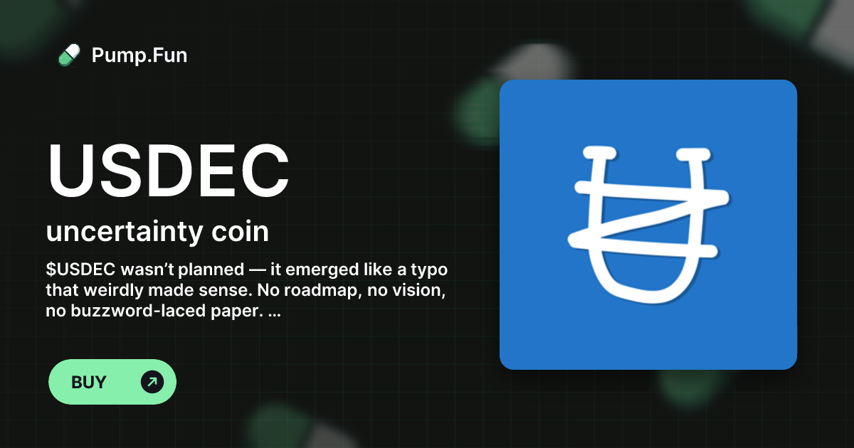 uncertainty coin (USDEC) - Pump