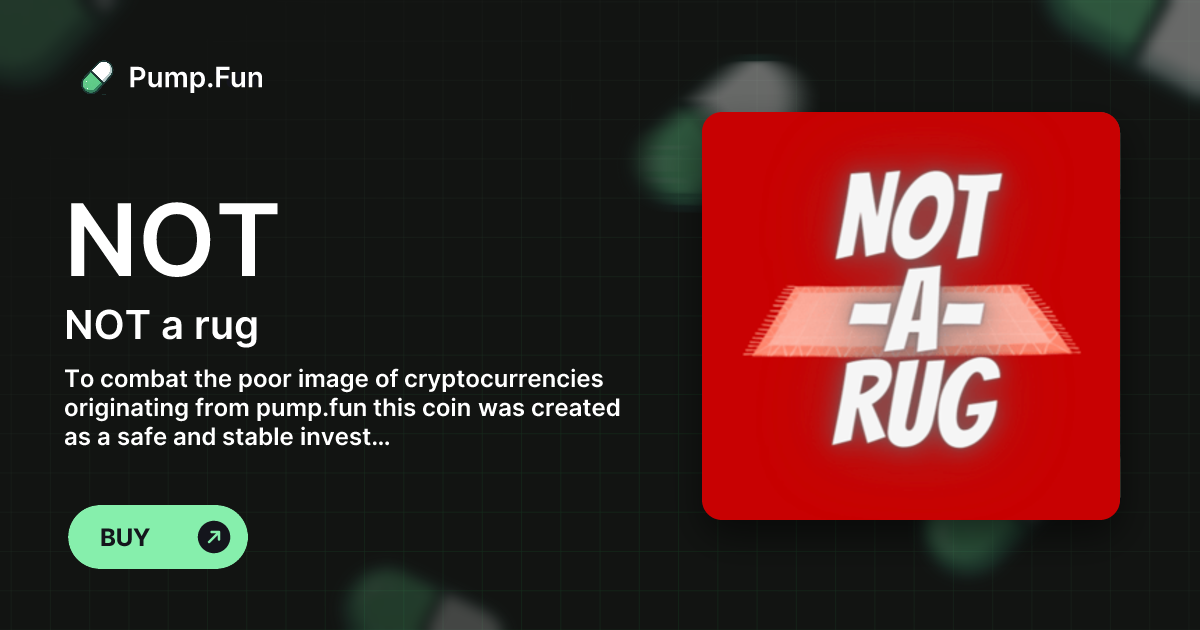 NOT a rug (NOT) - Pump