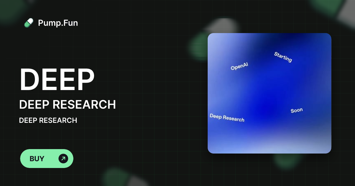 DEEP RESEARCH (DEEP) - Pump