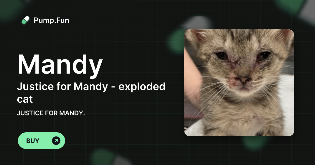 Justice for Mandy - exploded cat (Mandy) - Pump