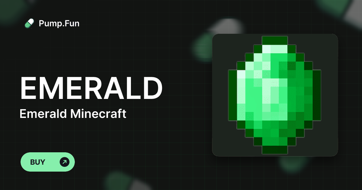 Emerald Minecraft (EMERALD) - Pump