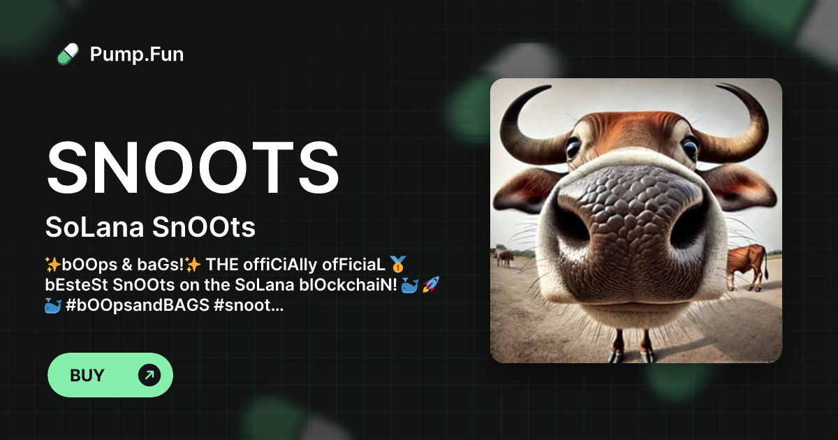 SoLana SnOOts (SNOOTS) - Pump
