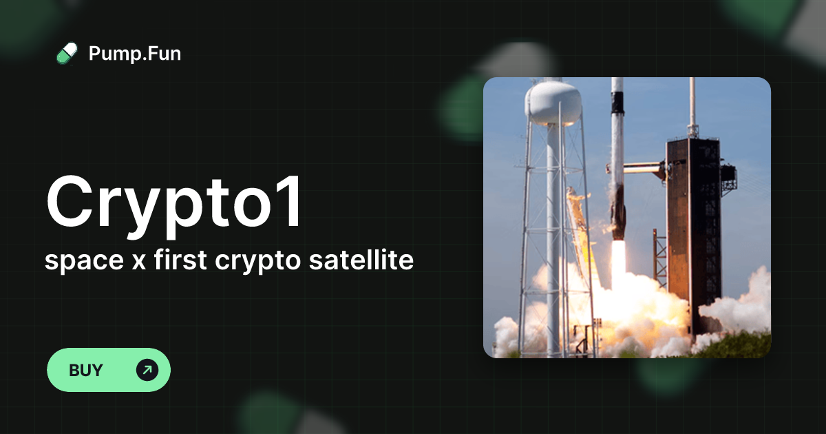 space x first crypto satellite (Crypto1) - Pump