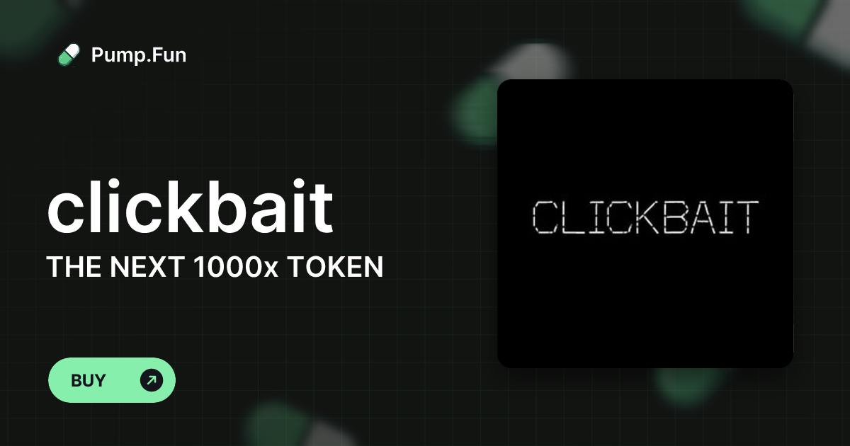 THE NEXT 1000x TOKEN (clickbait) - Pump