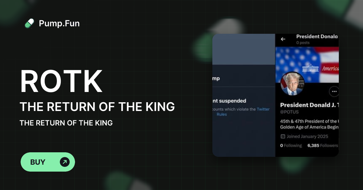 THE RETURN OF THE KING (ROTK) - Pump