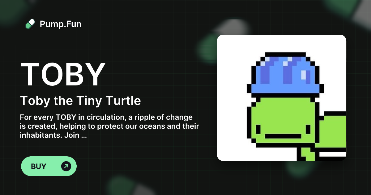 Toby the Tiny Turtle (TOBY) - Pump