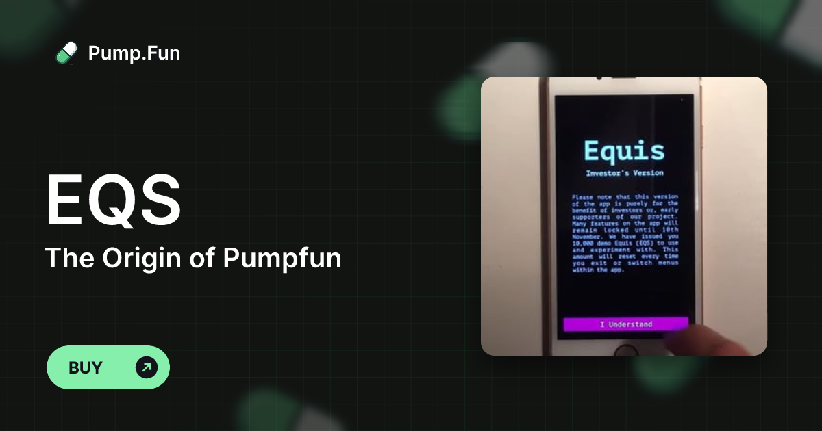 The Origin of Pumpfun (EQS) - Pump