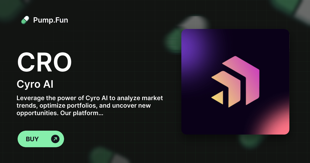 Cyro AI (CRO) - Pump