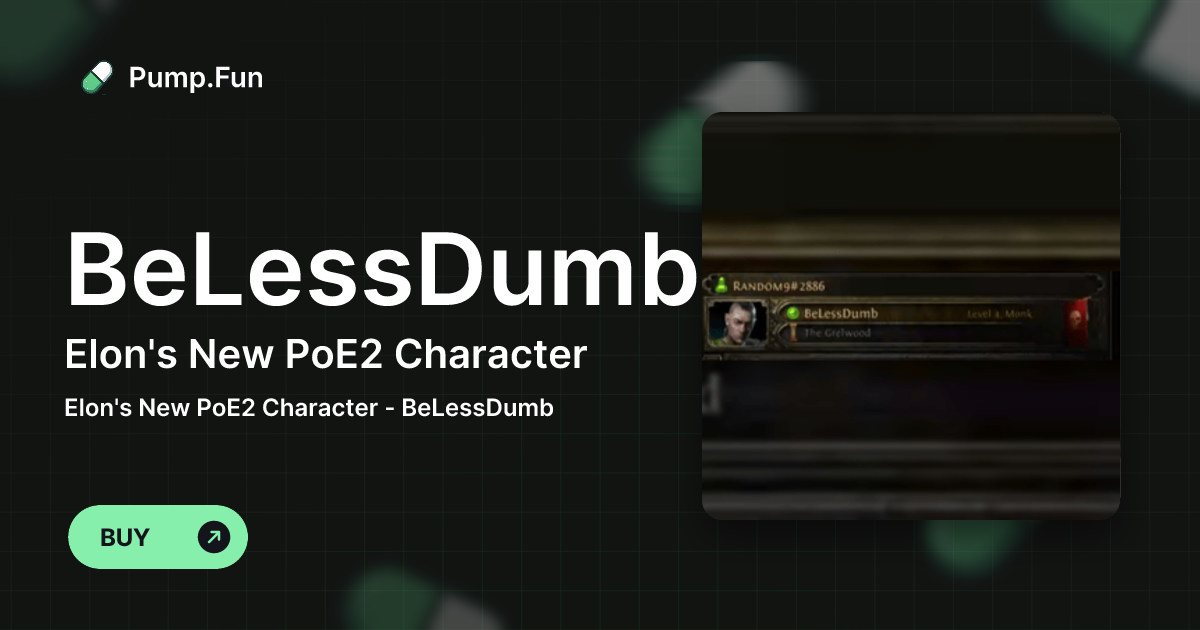 Elon's New PoE2 Character (BeLessDumb) - Pump