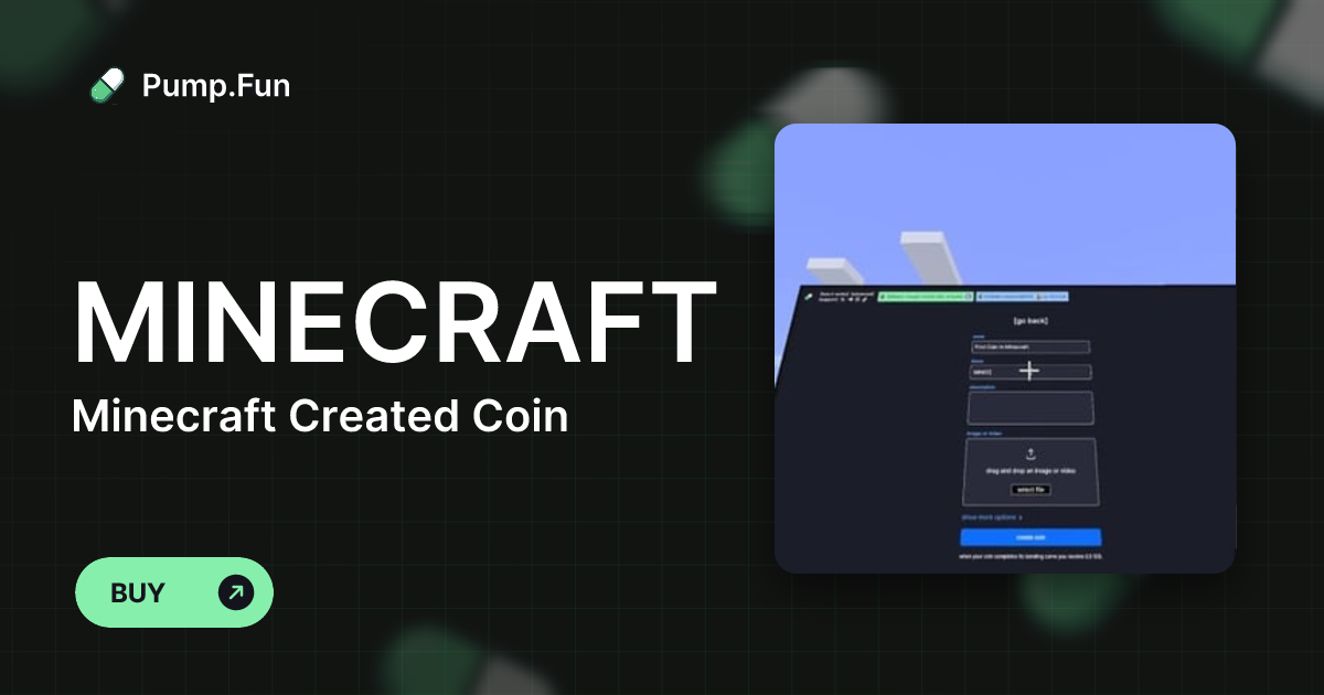 Minecraft Created Coin (MINECRAFT) - Pump