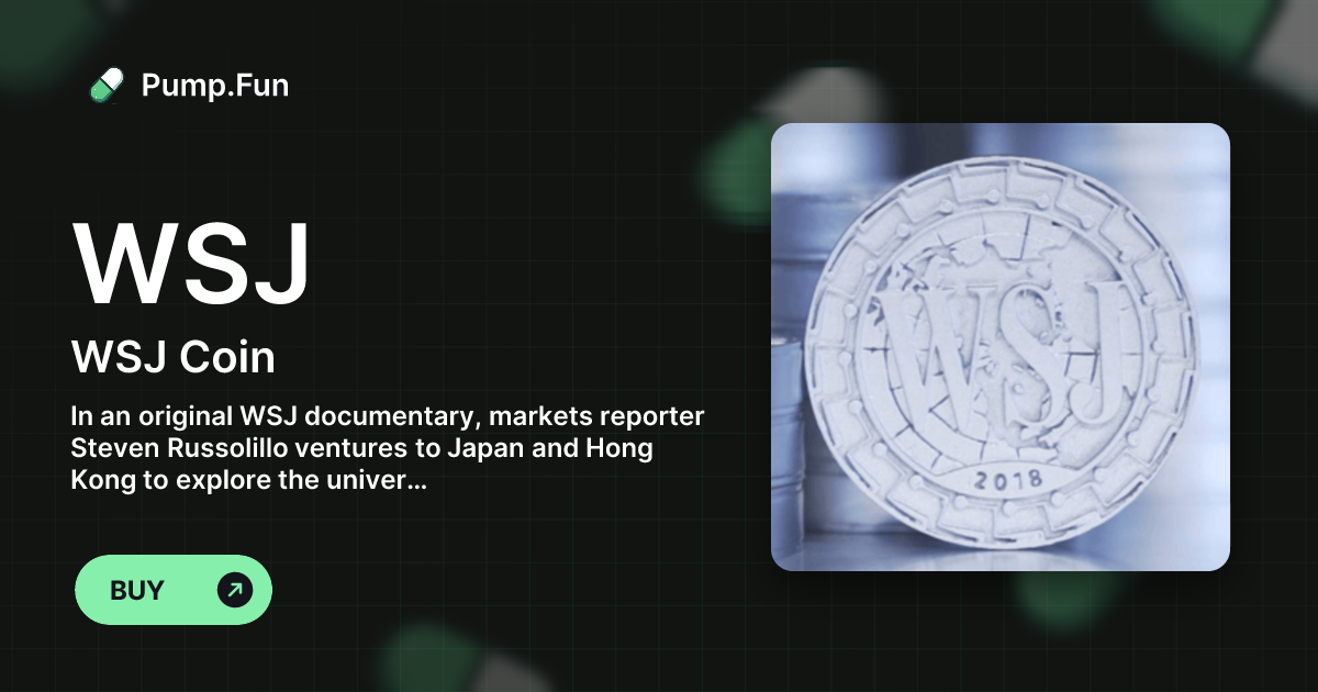 WSJ Coin (WSJ) - Pump