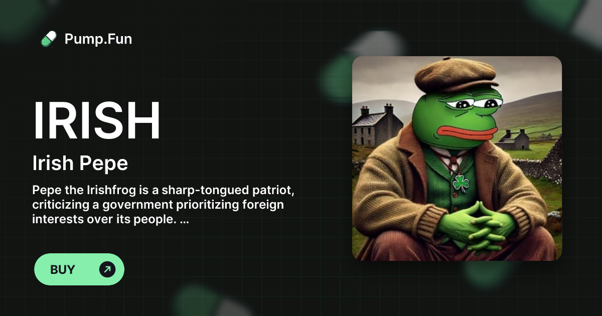 Irish Pepe (IRISH) - Pump