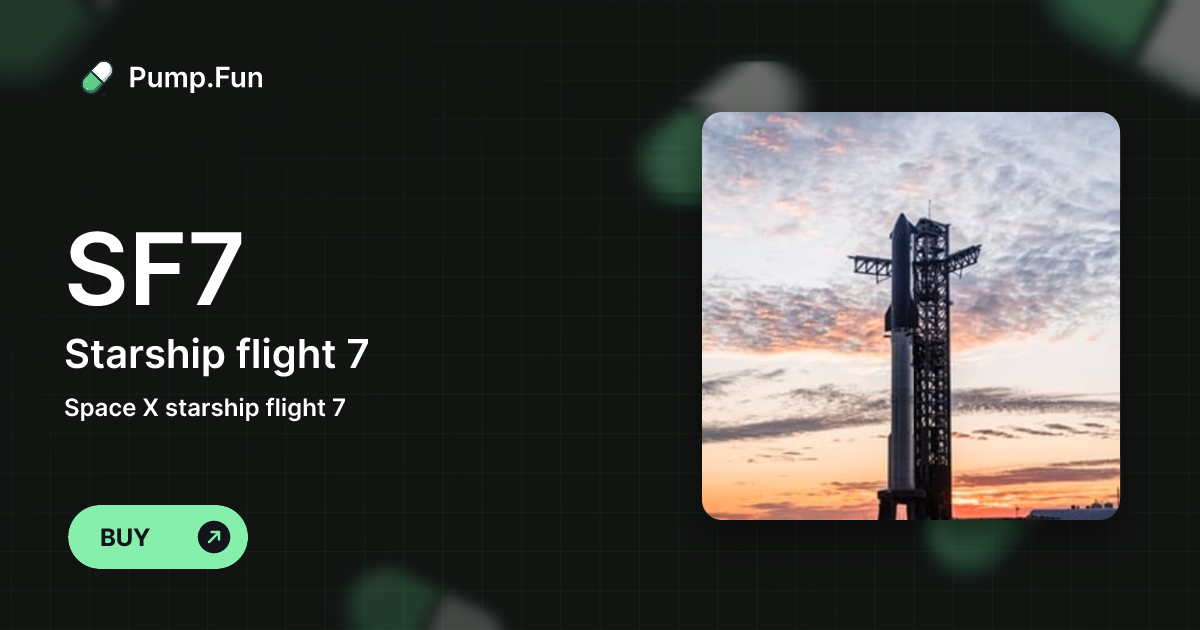 Starship flight 7 (SF7) - Pump