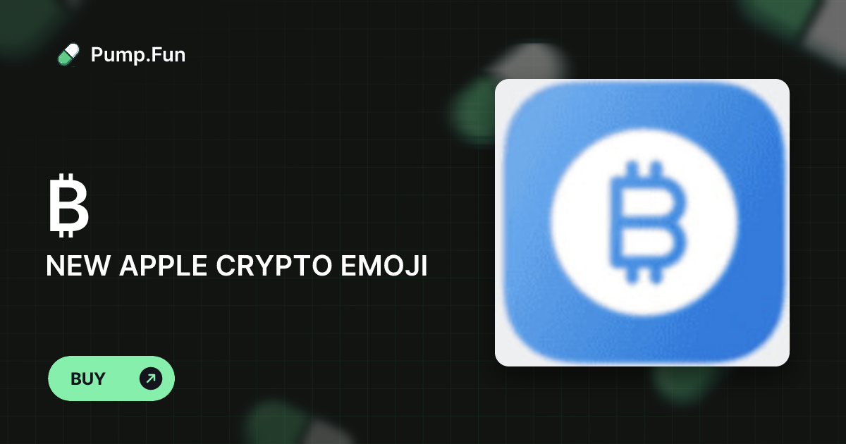 NEW APPLE CRYPTO EMOJI (₿) - Pump