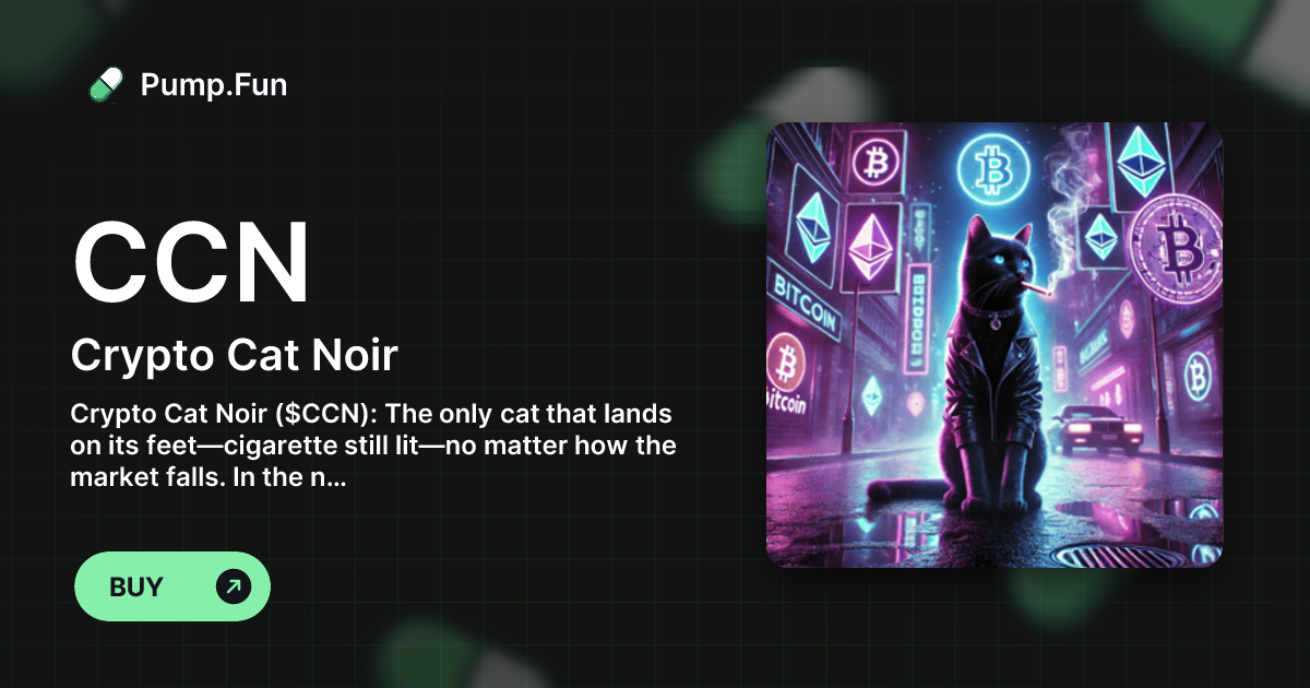 Crypto Cat Noir (CCN) - Pump