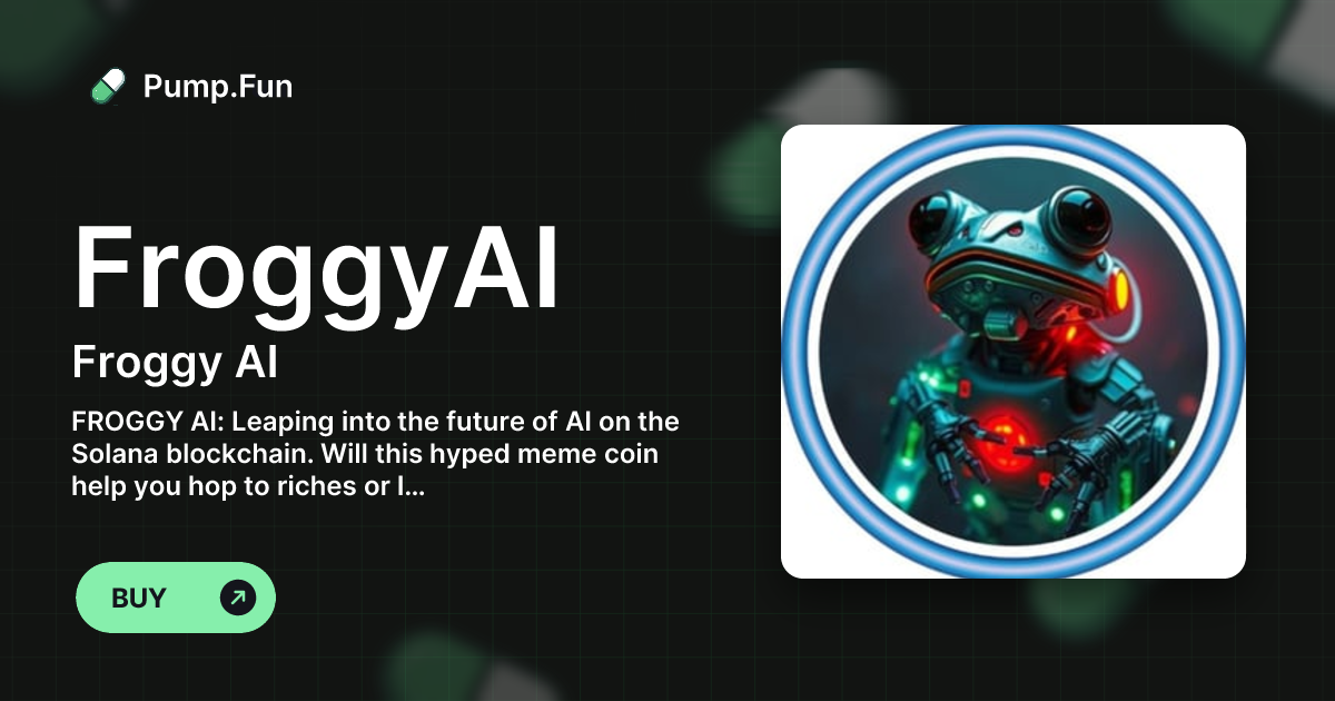 Froggy AI (FroggyAI) - Pump